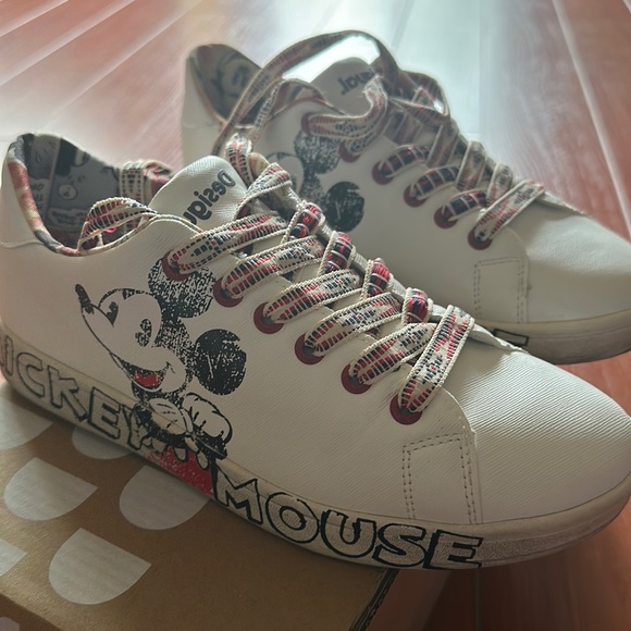 Desigual | Shoes | Mickey Mouse White Snickers Desigual | Poshmark